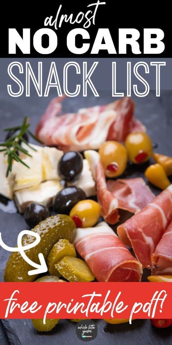 30 No Carb Snacks to Buy and Make (Zero Carb Meals Too)