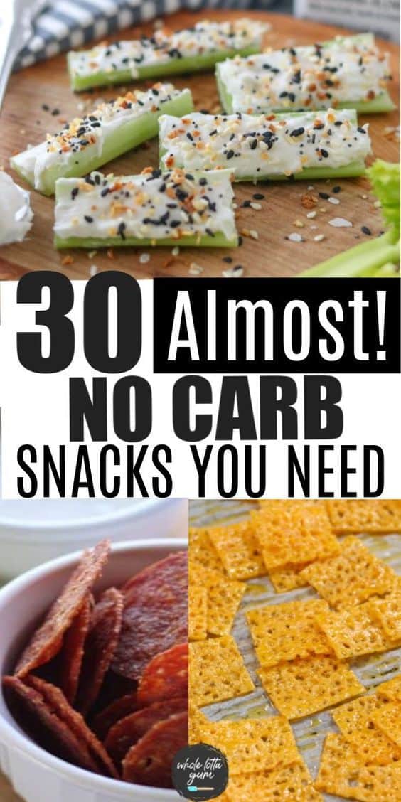 30 No Carb Snacks for Weight Loss (Zero Carb Meals Too)
