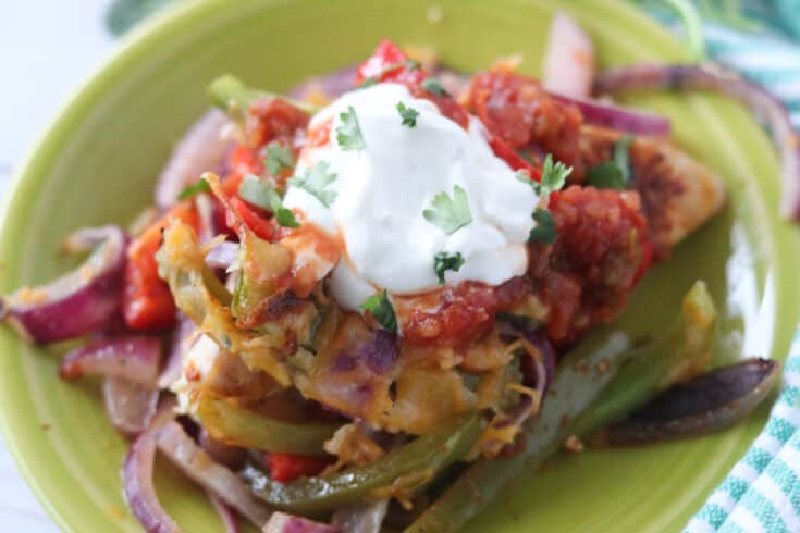 Fajita Chicken Bake - Whole Lotta Yum