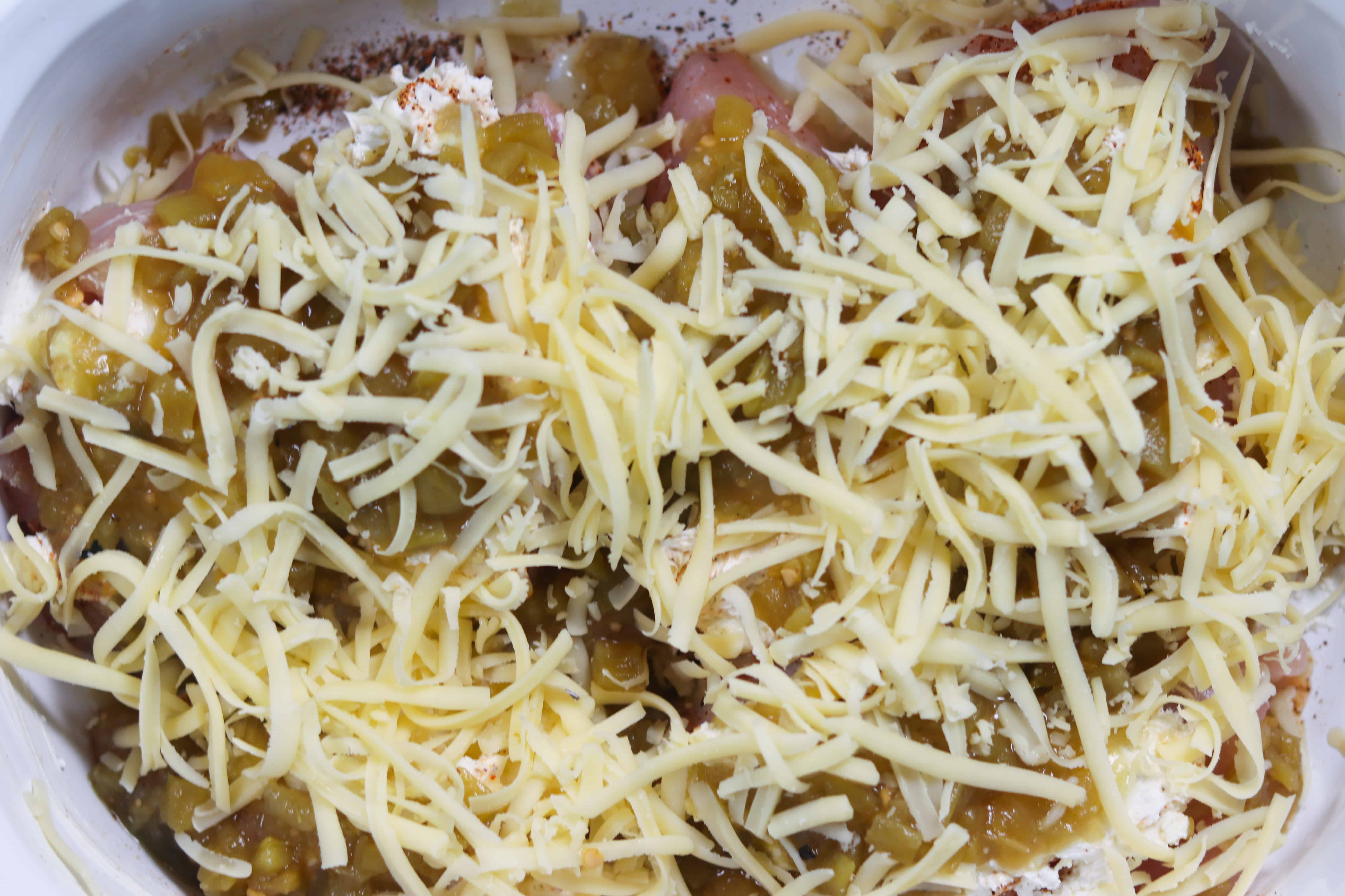 Creamy Green Chili Chicken Bake - Whole Lotta Yum