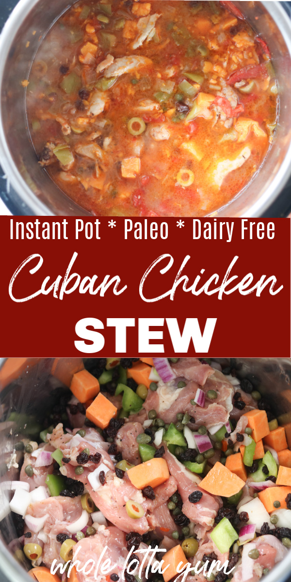 Healthy Cuban Chicken Stew Recipe - Whole Lotta Yum
