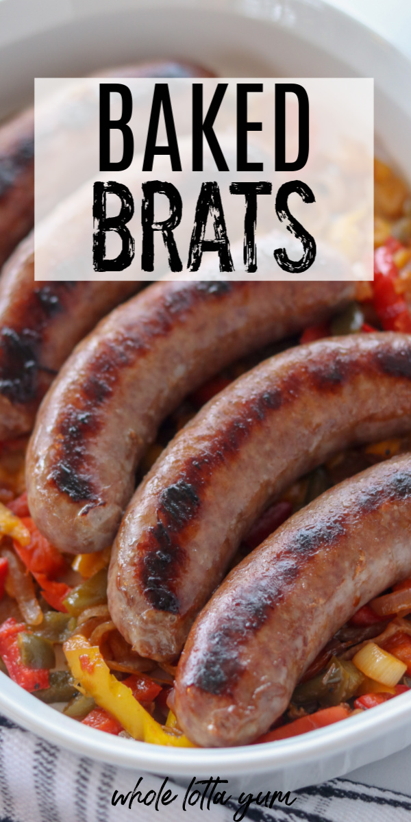 Cooking Brats in the Oven - Whole Lotta Yum