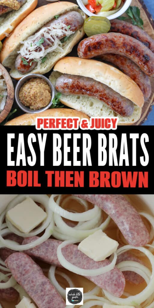 How Long to Boil Brats (+Boiled Beer Brats Recipe) - Whole Lotta Yum