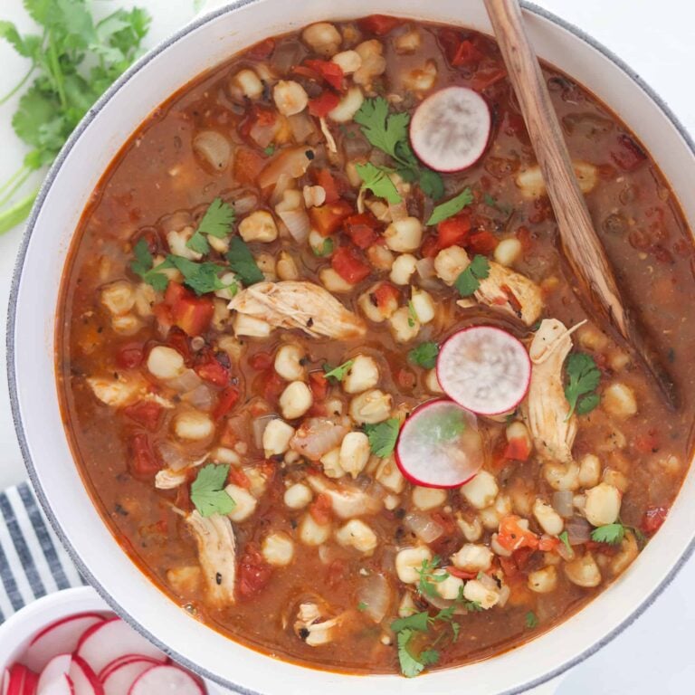 Easy Chicken Posole Recipe - Whole Lotta Yum