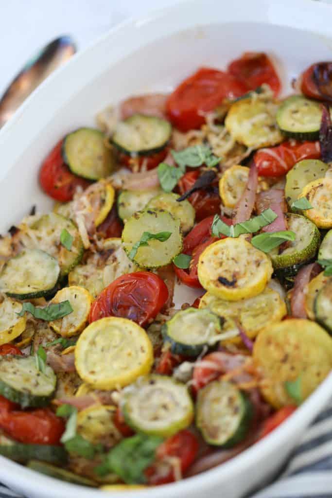 Oven Roasted Squash and Zucchini (Italian Style) - Whole Lotta Yum