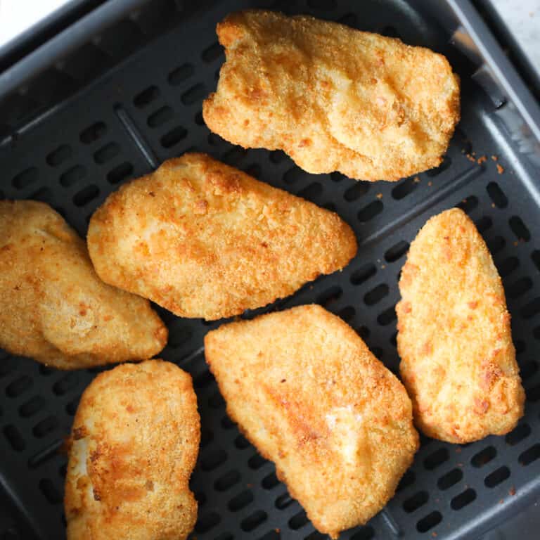 Air Fryer Frozen Breaded Fish - Whole Lotta Yum