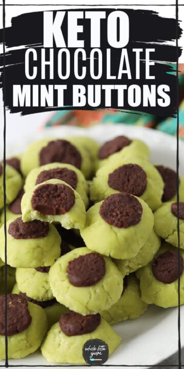 Keto Chocolate Mint Buttons - Whole Lotta Yum