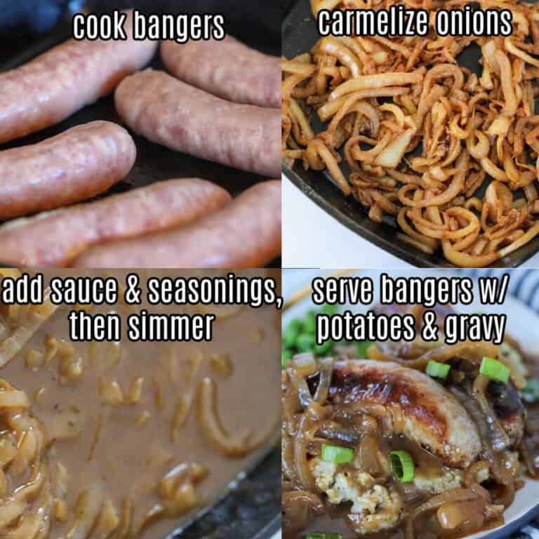 BEST Irish Bangers and Mash! (Irish Sausage Recipe)