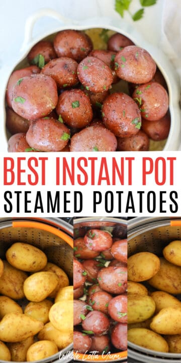 Steamed Potatoes in Instant Pot (Easy Baby Potatoes) - Whole Lotta Yum