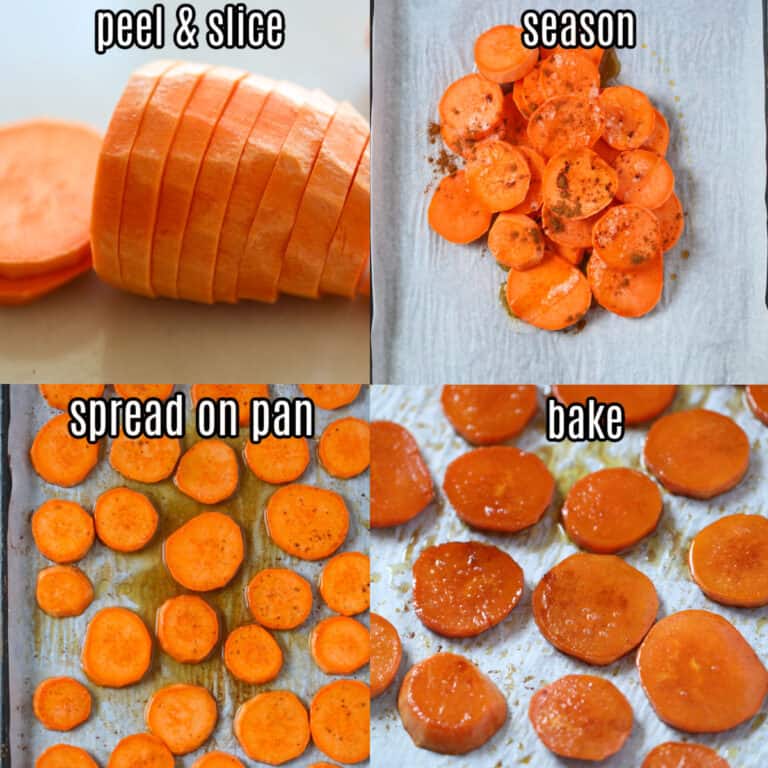 Baked Sweet Potato Slices - Whole Lotta Yum