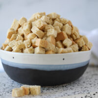 Drying Bread for Stuffing (2 Ways!) - Whole Lotta Yum