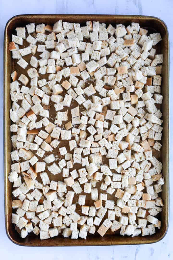 Drying Bread for Stuffing (2 Ways!) - Whole Lotta Yum
