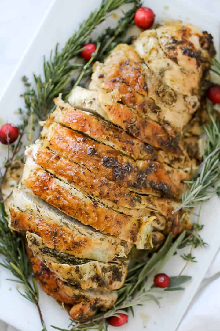 Herb Roast Half Turkey Breast Recipe (Split Turkey Breast)