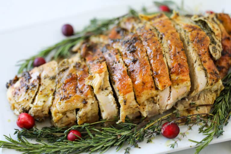 Herb Roast Half Turkey Breast Recipe (Split Turkey Breast)