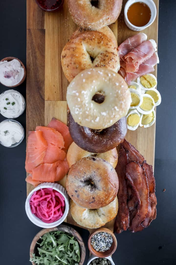 An Epic Bagel Charcuterie Board! (Sweet and Savory)
