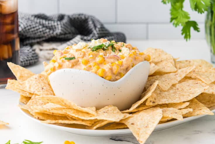 Corn Dip with Cream Cheese and Sour Cream - Whole Lotta Yum