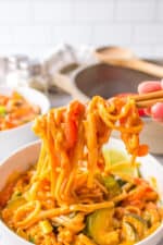 Curry Rice Noodles (15 Min Easy Thai Recipe!) - Whole Lotta Yum