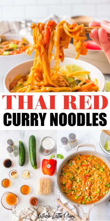 Curry Rice Noodles (15 Min Easy Thai Recipe!) - Whole Lotta Yum