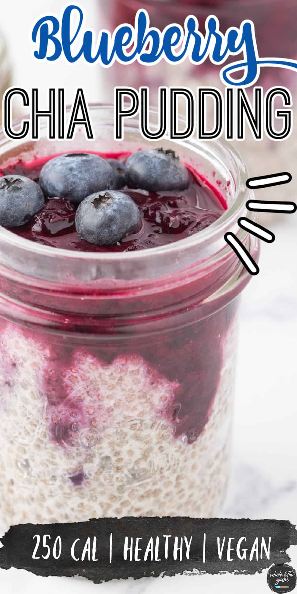 Blueberry Chia Pudding (with Almond Milk)- Whole Lotta Yum