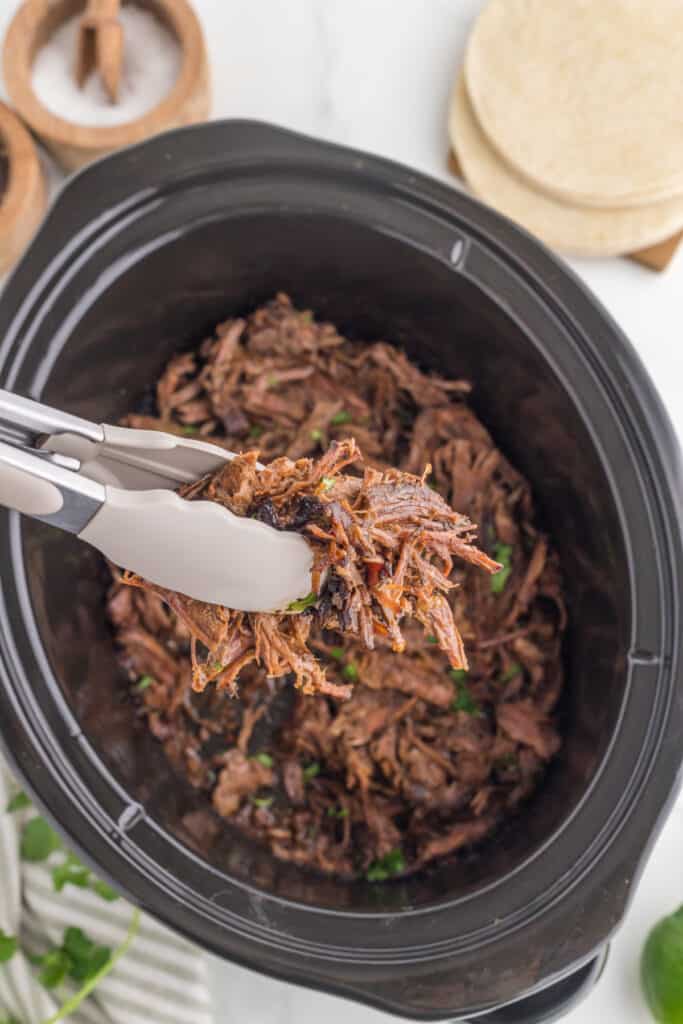 Chipotle Barbecoa Beef (Slow Cooker) - Whole Lotta Yum