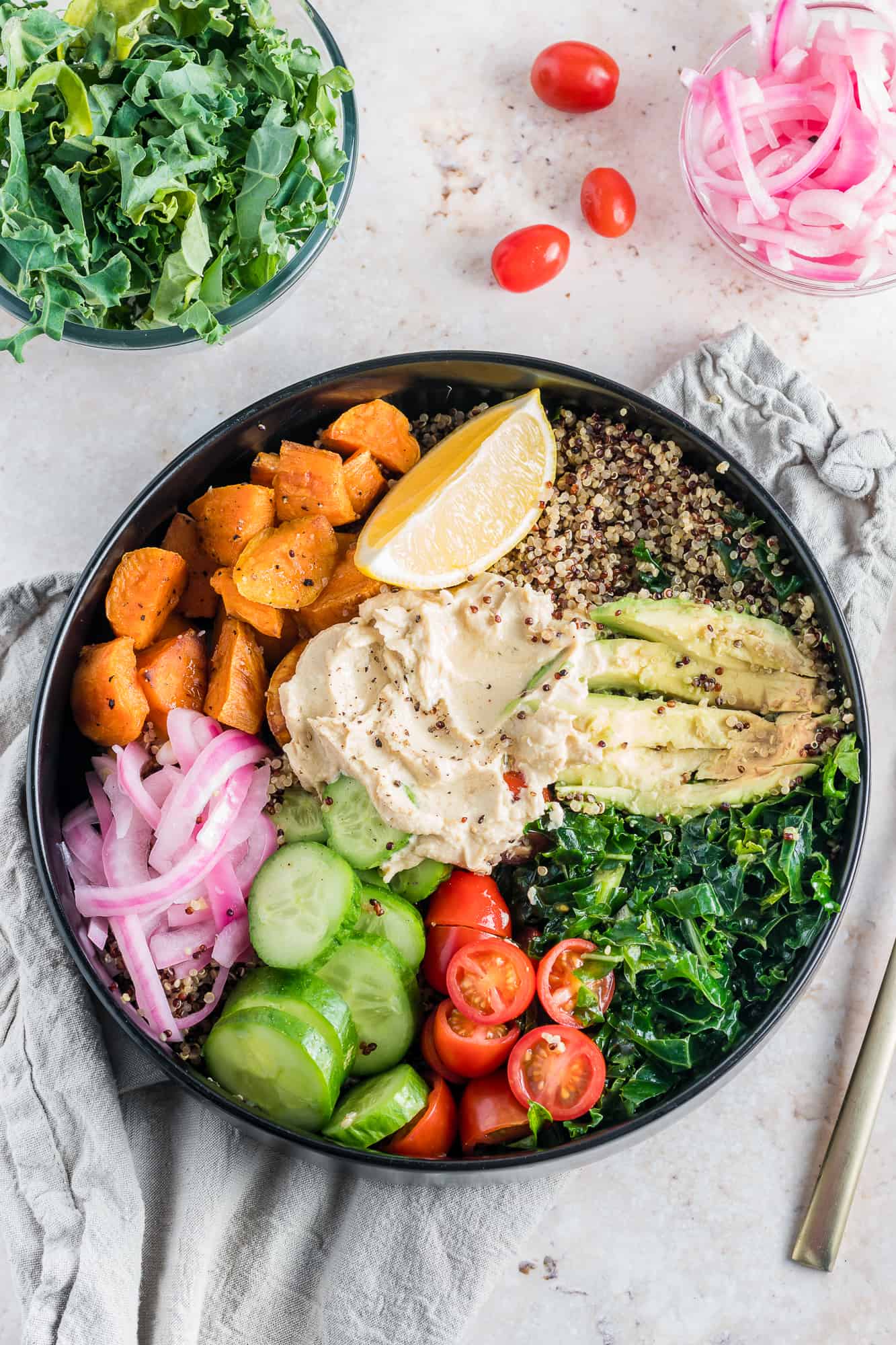 Vegan Mediterranean Bowl Recipe - Whole Lotta Yum