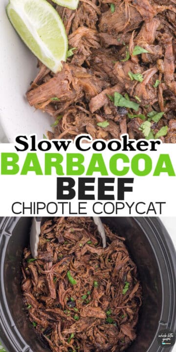 Chipotle Barbecoa Beef (Slow Cooker) - Whole Lotta Yum