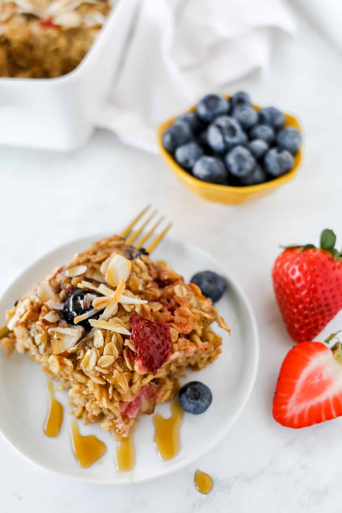 Healthy Baked Oatmeal with Berries - Whole Lotta Yum