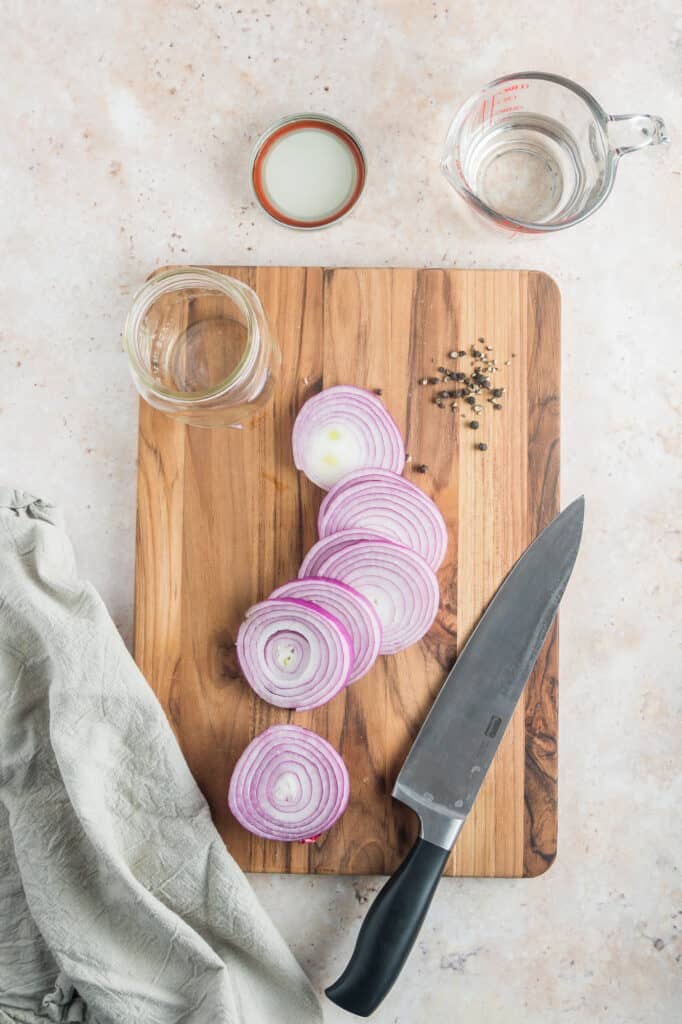 Easy Pickled Red Onions - Whole Lotta Yum