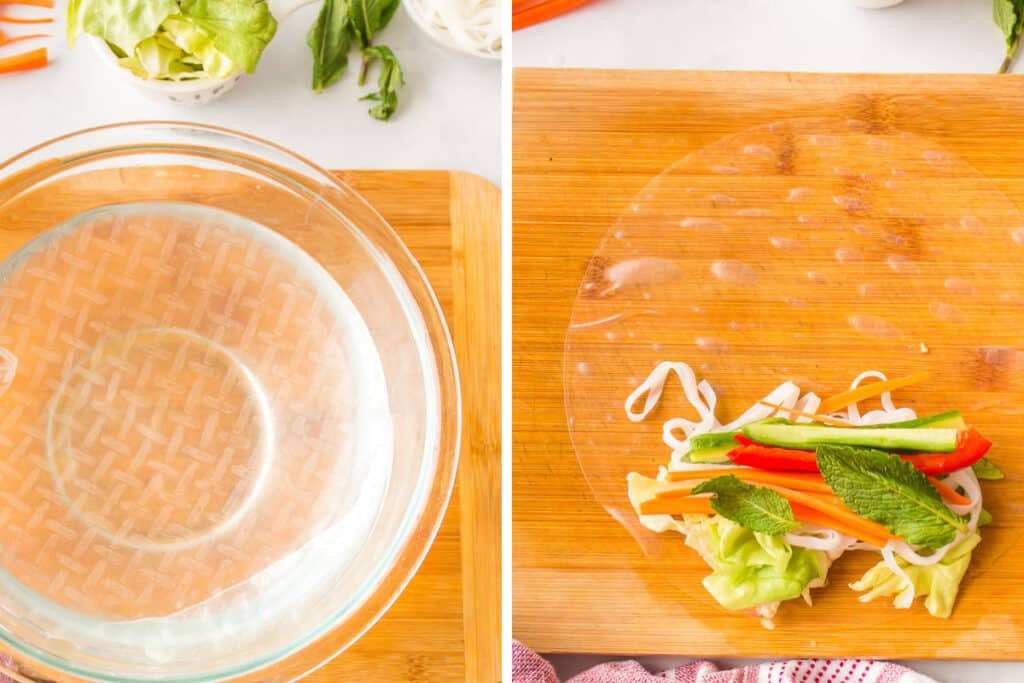 Vietnamese Spring Rolls with Shrimp (Peanut Dipping Sauce Too!)
