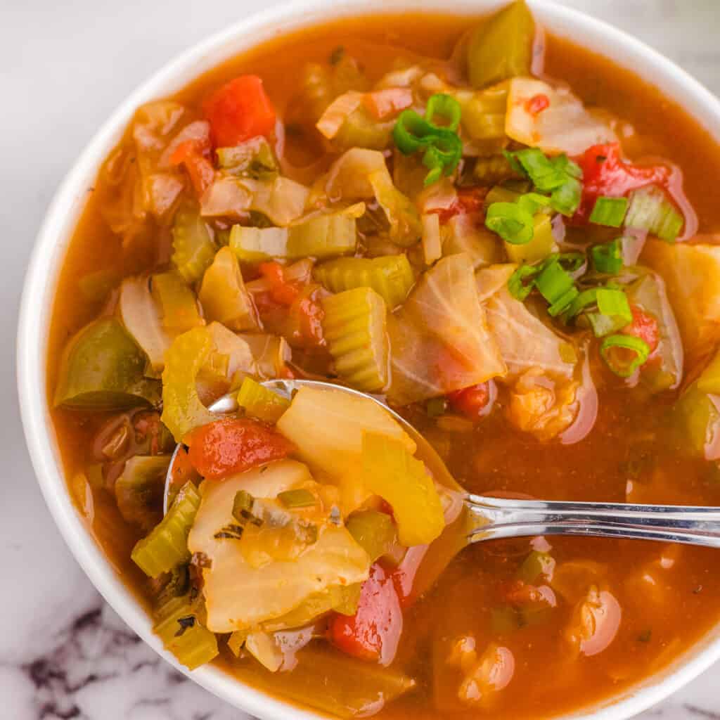 Detox Cabbage Soup (Sacred Heart Soup Diet Plan) - Whole Lotta Yum
