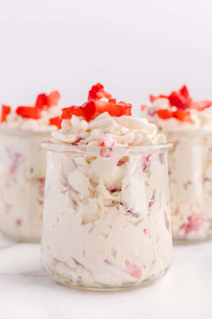 Keto Cheesecake Fluff with Strawberries - Whole Lotta Yum
