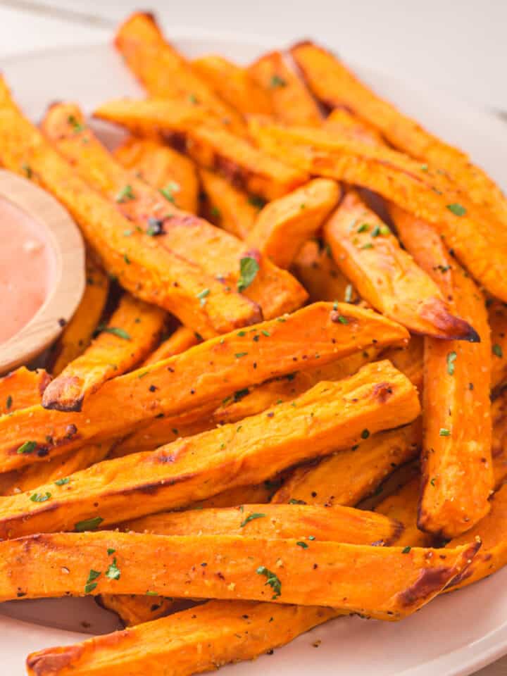 Baked Sweet Potato Slices - Whole Lotta Yum
