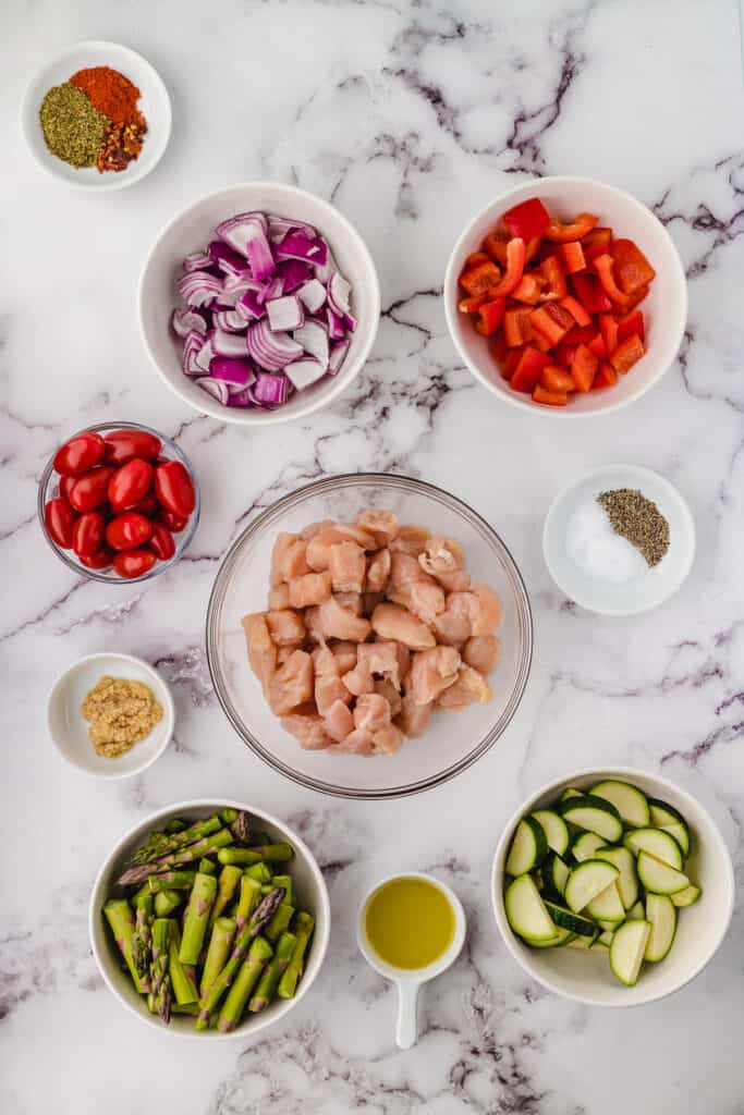 Rainbow Chicken Recipe (Easy Sheet Pan Dinner)
