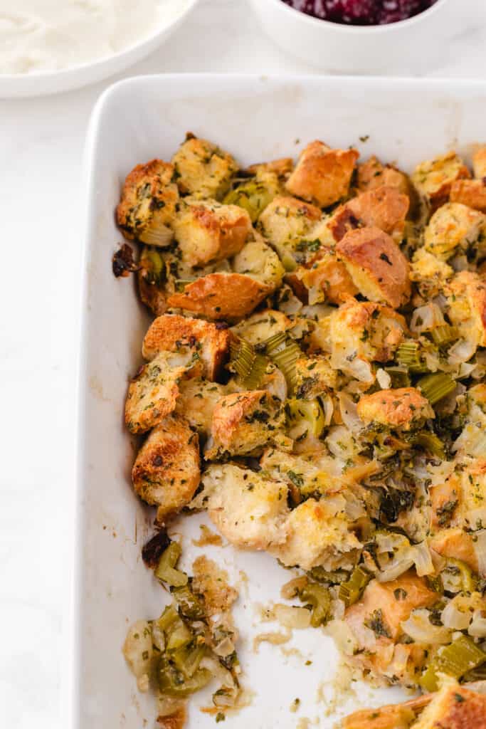 Sage and Onion Stuffing Recipe (Vegetarian) - Whole Lotta Yum