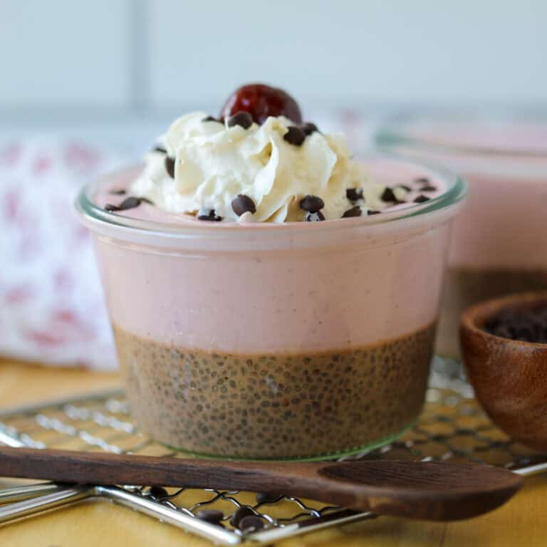 High Protein Chocolate Chia Pudding (Easy Healthy Recipe) - Whole Lotta Yum