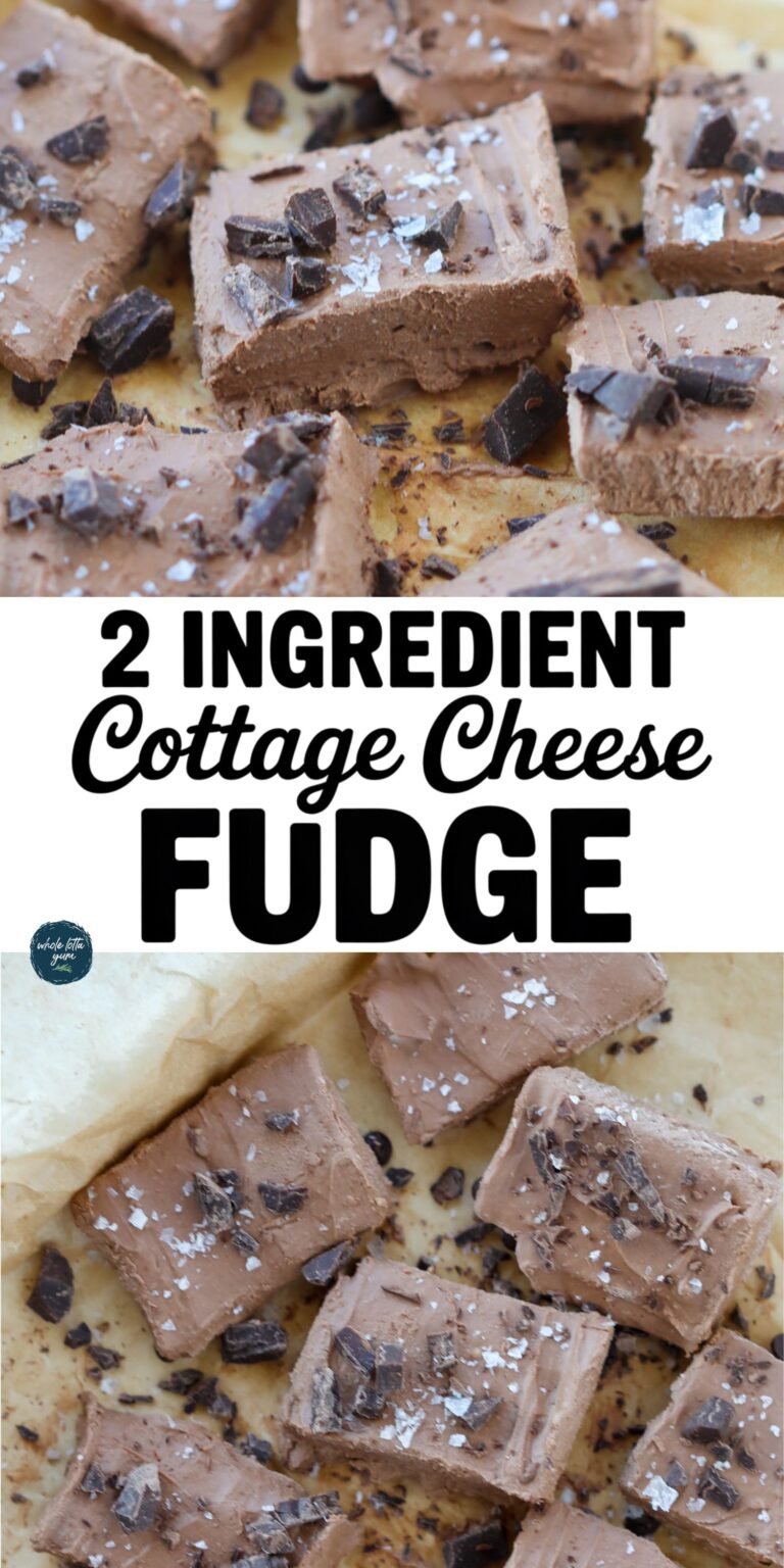 2 Ingredient Cottage Cheese Fudge - Whole Lotta Yum
