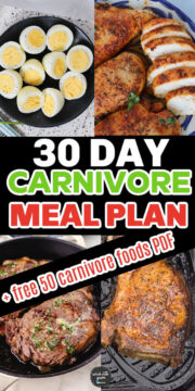 30 Day Carnivore Diet Meal Plan for Beginners - Whole Lotta Yum