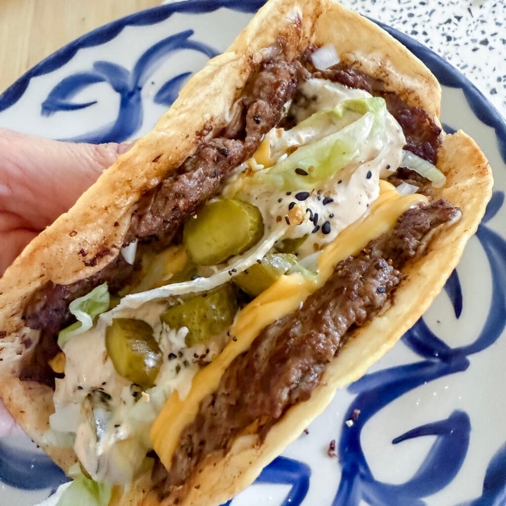 Big Mac Smashed Tacos (Viral TikTok Recipe) - Whole Lotta Yum
