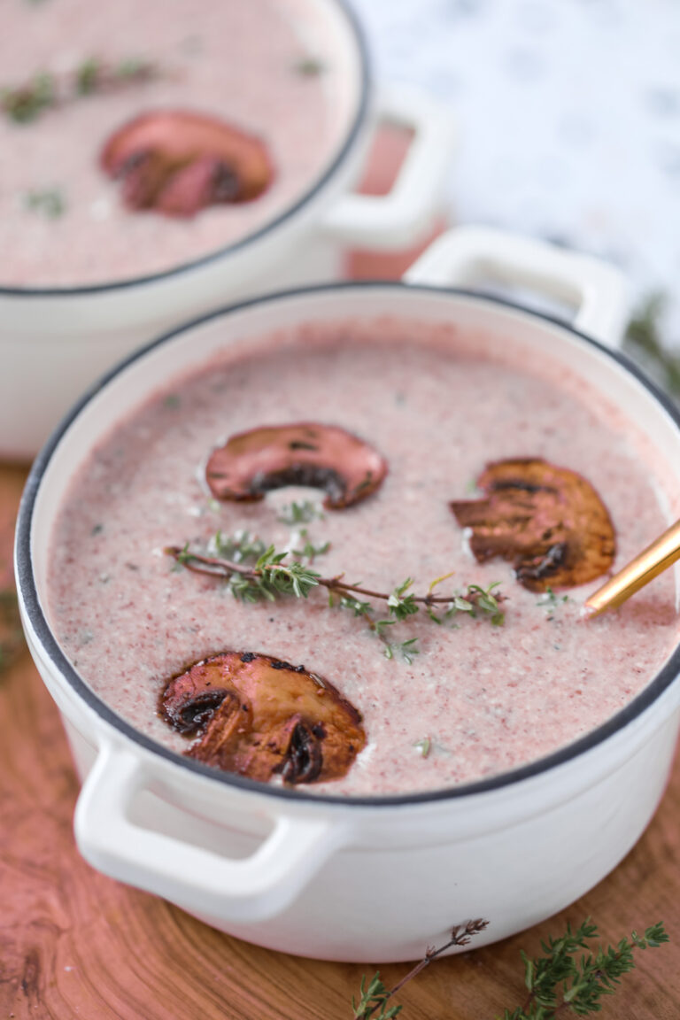 Easy Mushroom Soup Recipe No Cream (High Protein)