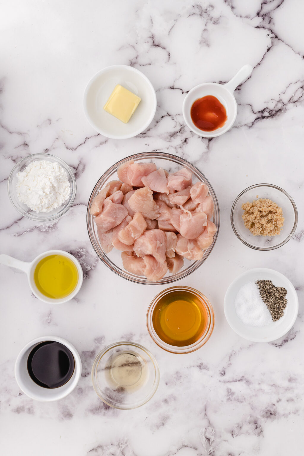 Honey Garlic Chicken Cubes | Easy Pan-Fried Cubed Chicken